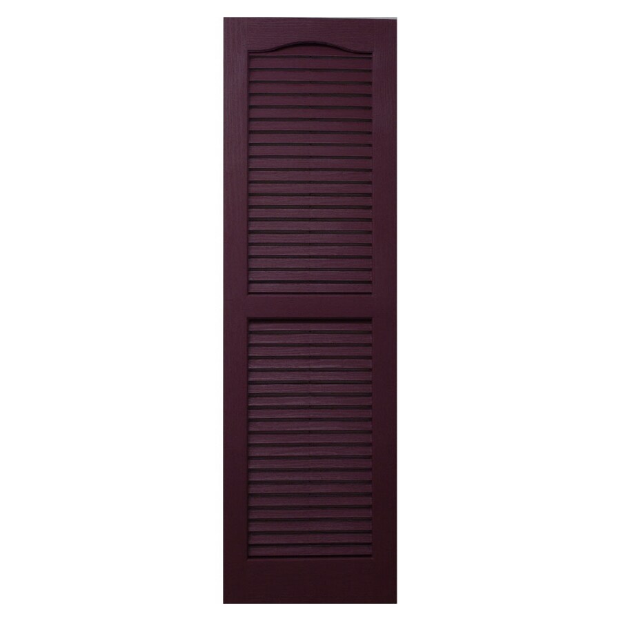 Severe Weather 14" x 47" Bordeaux Louver Exterior Shutter at Lowes.com