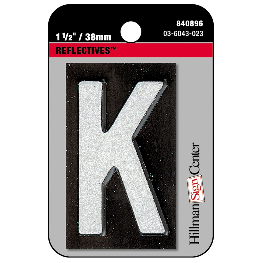 Hillman 1.5-in Reflective White House Letter Standard in the Exterior ...