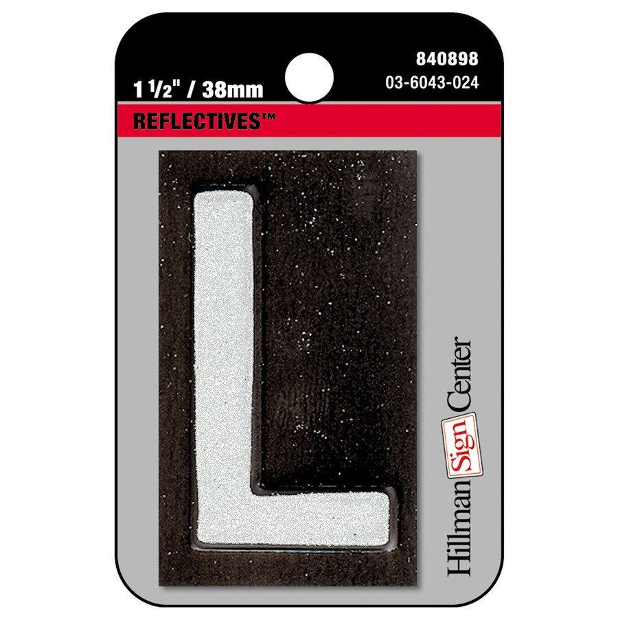 Hillman 1.5-in Reflective White House Letter Standard in the Exterior ...