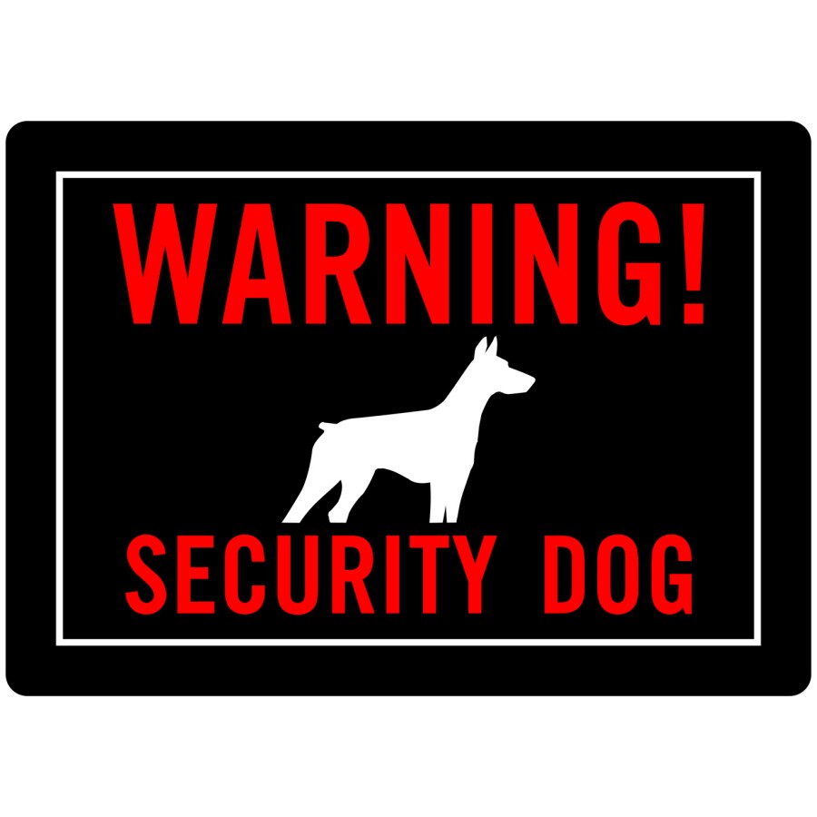 Hillman 10-in x 14-in Warning Security Sign at Lowes.com