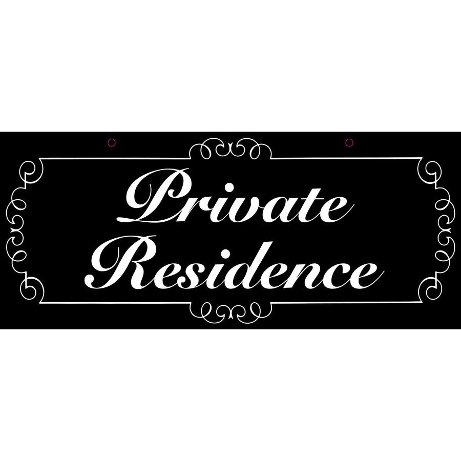 Hillman 6-in x 14-in Private Residence Sign at Lowes.com