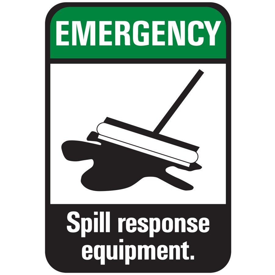 Hillman 5-in x 7-in Emergency Spill Response Sticker at Lowes.com