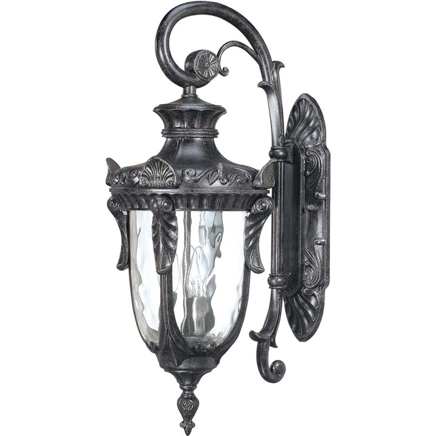 3-Light 24.5-in H Greystone Outdoor Wall Light at Lowes.com