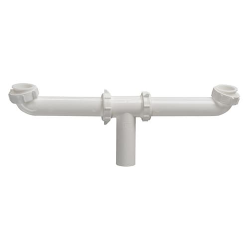 Keeney 1-1/2-in Plastic Direct Connect Center Outlet Continuous Waste ...