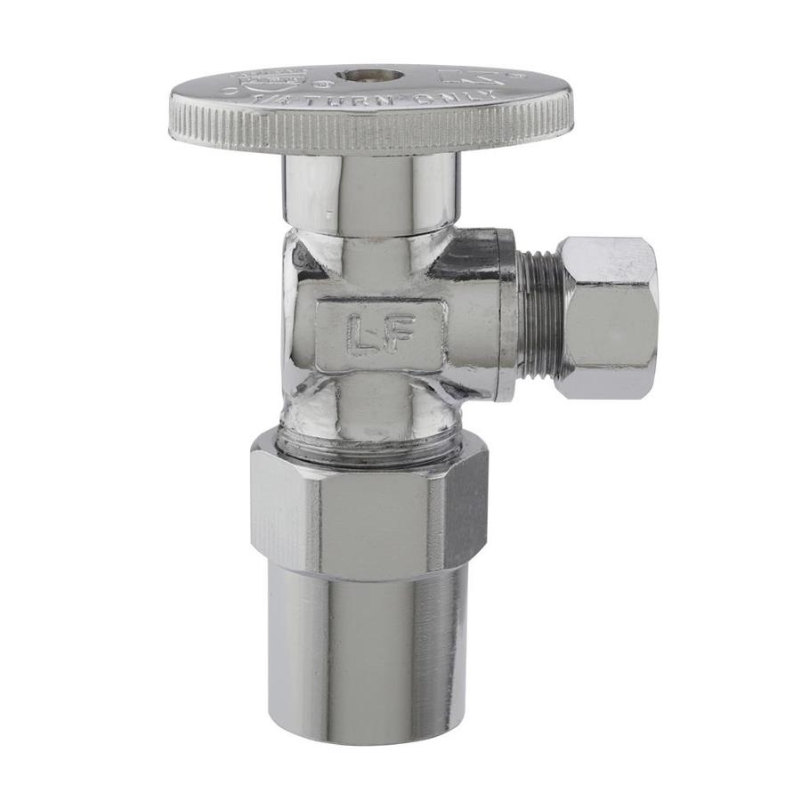 Keeney Brass 1/2-in CPVC x 3/8-in Compression Quarter Turn Angle Valve ...