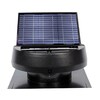 U.S. Sunlight 1,960-CFM Black Galvanized Steel Solar Power Roof Vent at ...