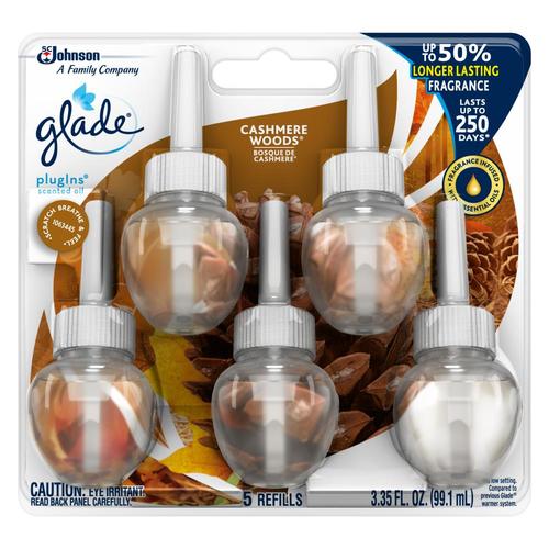 Glade 5-Pack Cashmere Woods Plug-In Air Freshener in the Air Fresheners ...