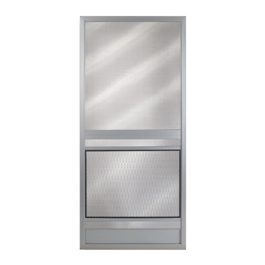 Columbia Mfg. Grey/Painted Steel Screen Door at Lowes.com