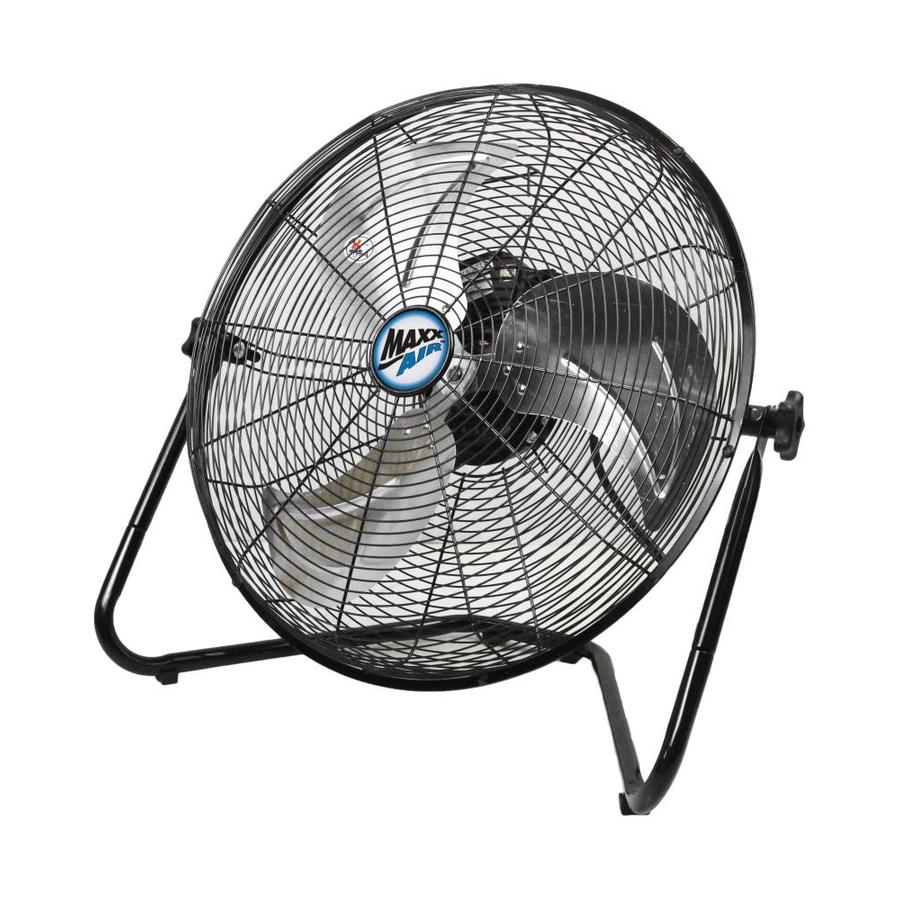 MaxxAir 20-in 3-Speed Indoor Black Air Mover Fan in the Portable Fans ...