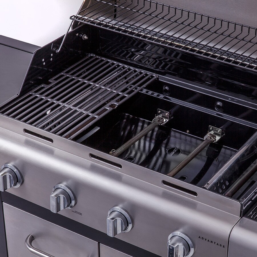 Charbroil Advantage Black/Stainless 4-Burner Liquid Propane Gas Grill ...