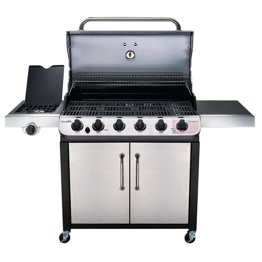 Char-Broil Performance Stainless 6-Burner Liquid Propane Gas Grill with ...