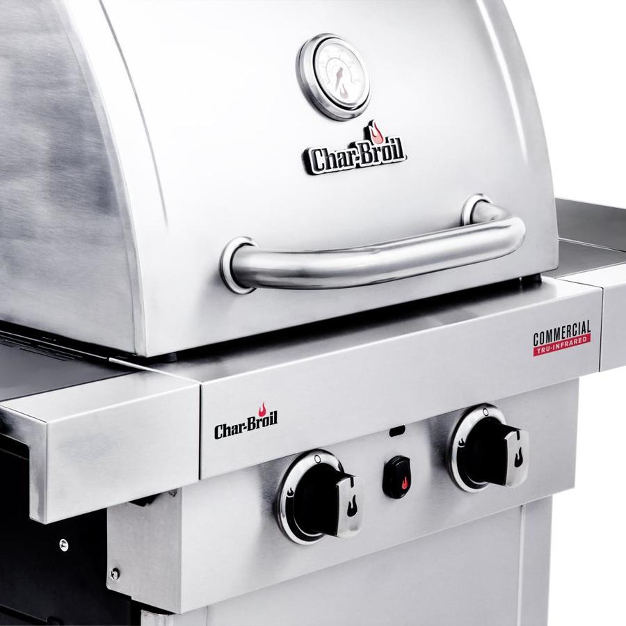 Char-Broil Commercial Stainless 2-Burner Liquid Propane and Natural Gas ...