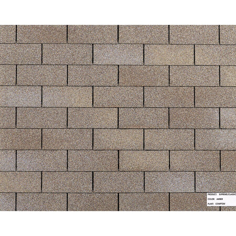 Owens Corning Classic 33.33-sq ft Amber 3-tab Roof Shingles in the Roof ...