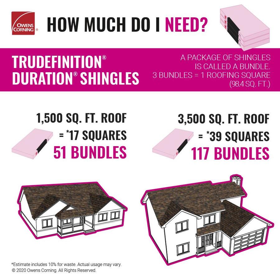 Owens Corning TruDefinition Duration Designer 32.8-sq ft Pacific Wave ...