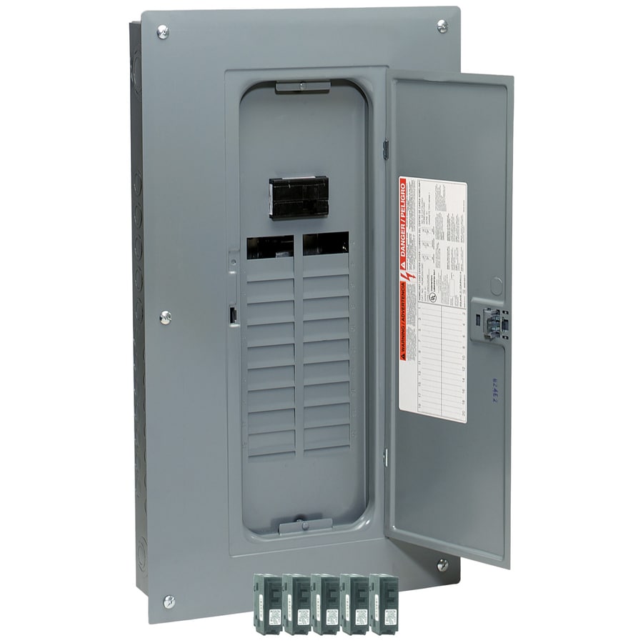 Square D 20-Circuit 20-Space 100-Amp Main Breaker Load Center (Value ...