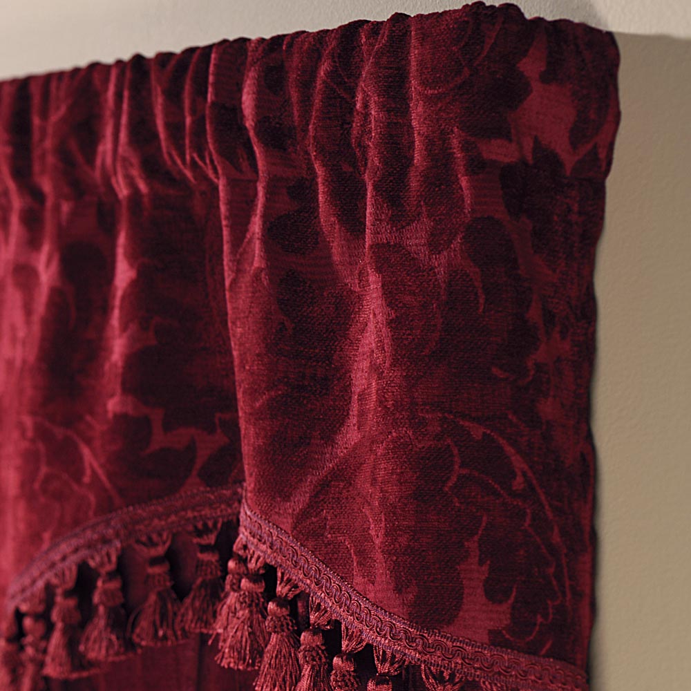 Corona 54" x 15" Crimson Kathryn Valance at Lowes.com