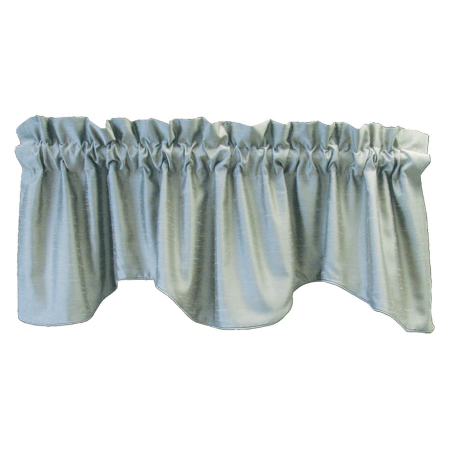 allen + roth 18-in L Blue Florence Tapered Valance in the Valances ...