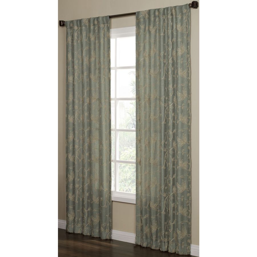 Allen + roth Elmbridge 95-in Polyester Back Tab Light Filtering Single ...