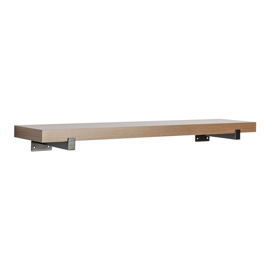 allen + roth 36-in L x 1.5-in H x 7.8-in D Wood Shelf Kit in the Wall ...