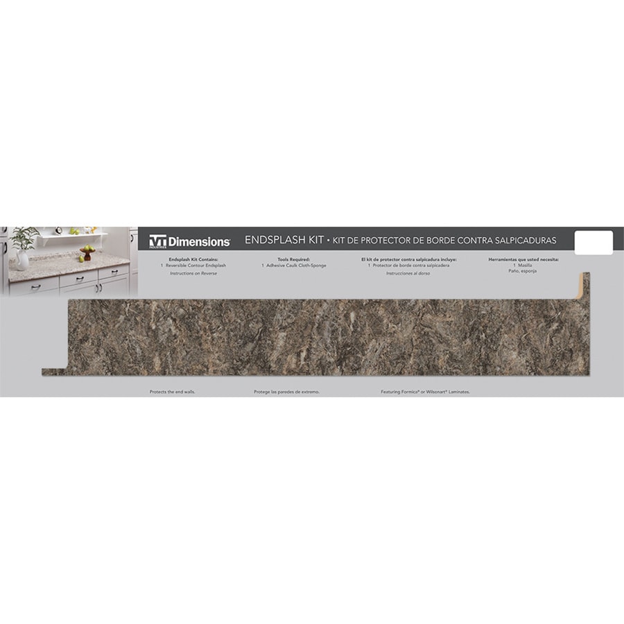 VT Dimensions 7.5-in W x 28-in H x 0.75-in D Toffee Di Pesco Laminate ...
