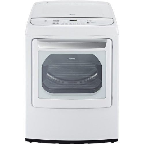 LG EasyLoad 7.3-cu ft Electric Dryer with Steam Cycle (White) ENERGY ...