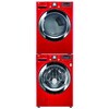 LG 4.5-cu ft High-Efficiency Stackable Front-Load Washer (Wild Cherry ...