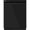 LG QuadWash 44-Decibel Built-In Dishwasher (Black) (Common: 24-in ...