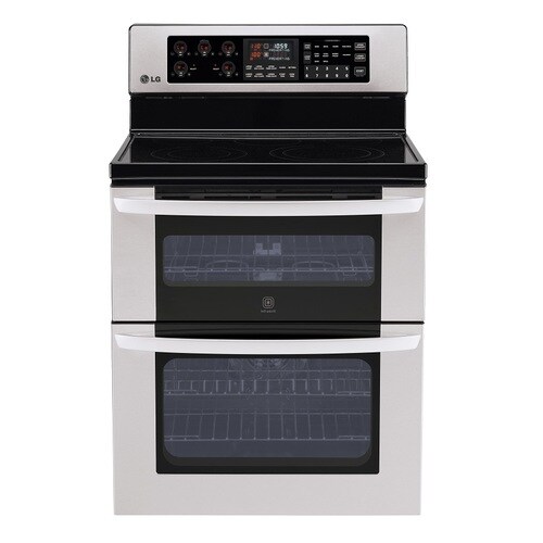 LG LDE3037 30-in Smooth Surface 5 Elements 4.4-cu ft/2.3-cu ft Self ...