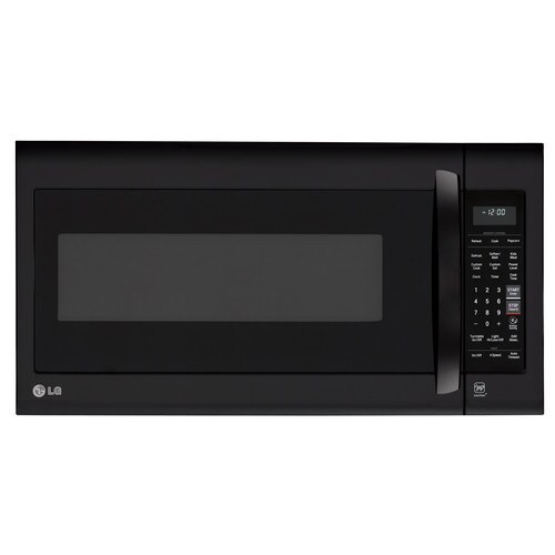 LG 2-cu ft Over-the-Range Microwave with Sensor Cooking (Smooth Black ...