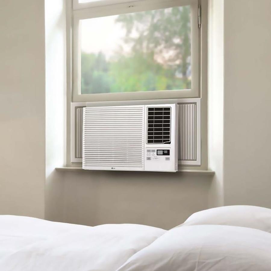 LG 1000-sq ft Window Air Conditioner with Heater (230-Volt; 18000-BTU ...