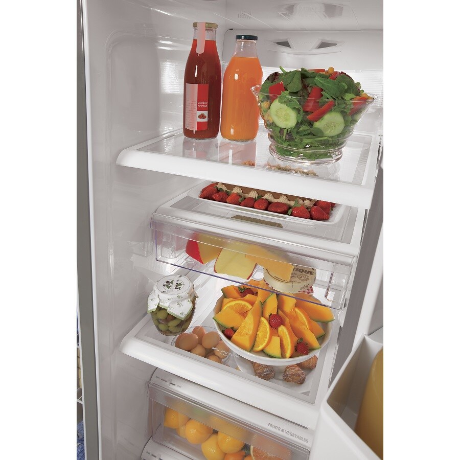 LG 23-cu ft Side-by-Side Refrigerator with Ice Maker (Stainless Steel ...