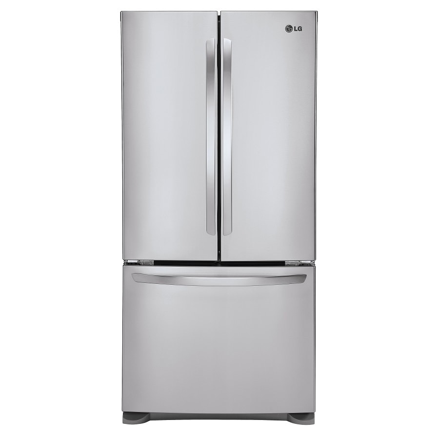 LG 24.9-cu ft French Door Refrigerator with Ice Maker (Stainless Steel ...