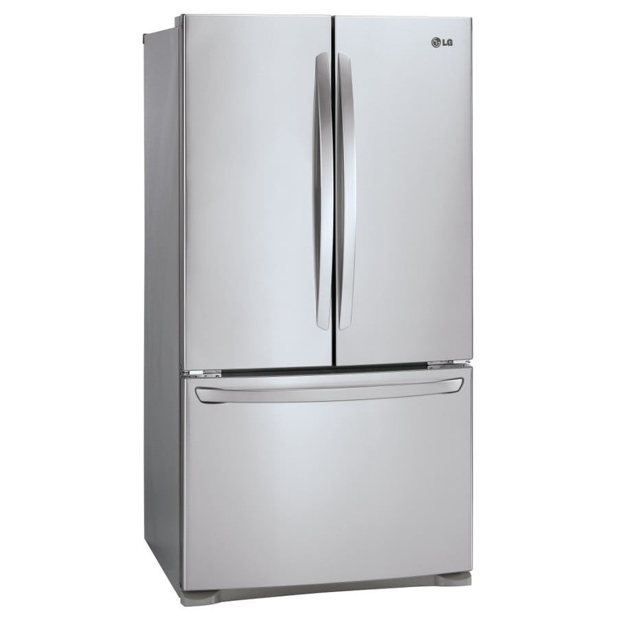 LG 27.7-cu ft 3 -Door French Door Refrigerator with Ice Maker ...