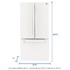 LG 23.6-cu ft French Door Refrigerator with Ice Maker (Smooth white ...