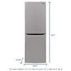 Shop LG 10.1-cu ft Bottom-Freezer Refrigerator (Platinum Silver) at ...