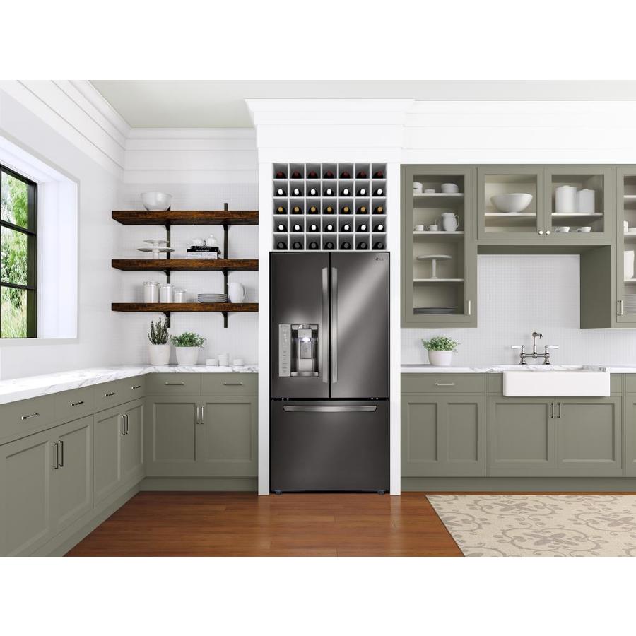 LG 24.2-cu ft French Door Refrigerator with Ice Maker (Fingerprint ...