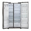 LG 21.7-cu ft Counter-Depth Side-by-Side Refrigerator with Single Ice ...