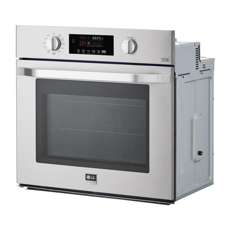 LG Easy Clean Self-cleaning Convection Single Electric Wall Oven ...