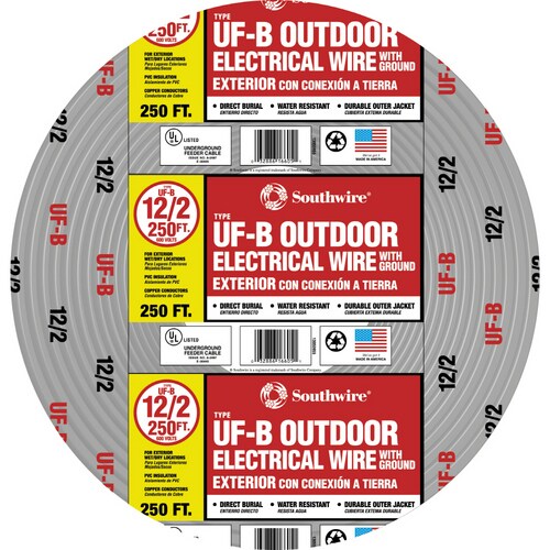 Cerro Wire 12-2 UF WG - 250 Ft. Coil at Lowes.com
