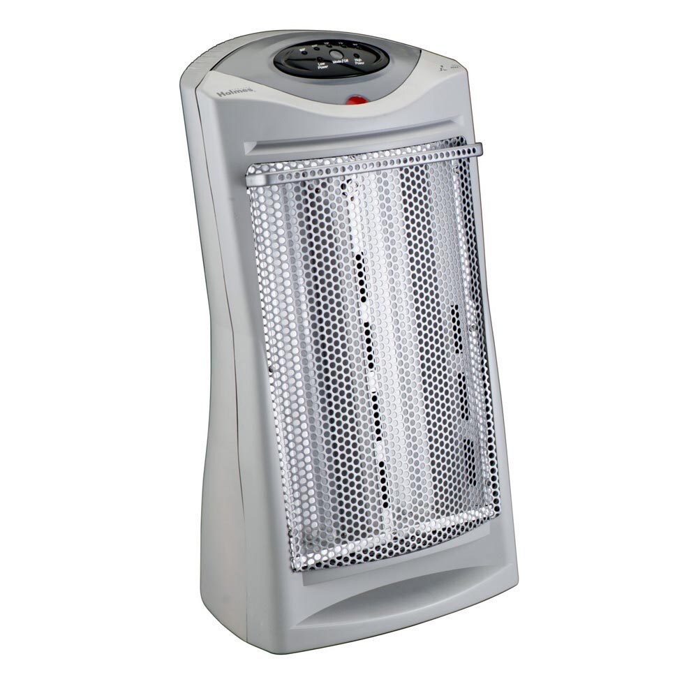Holmes Tower Quartz Heater with 1-Touch Thermostat in the Window Shades ...