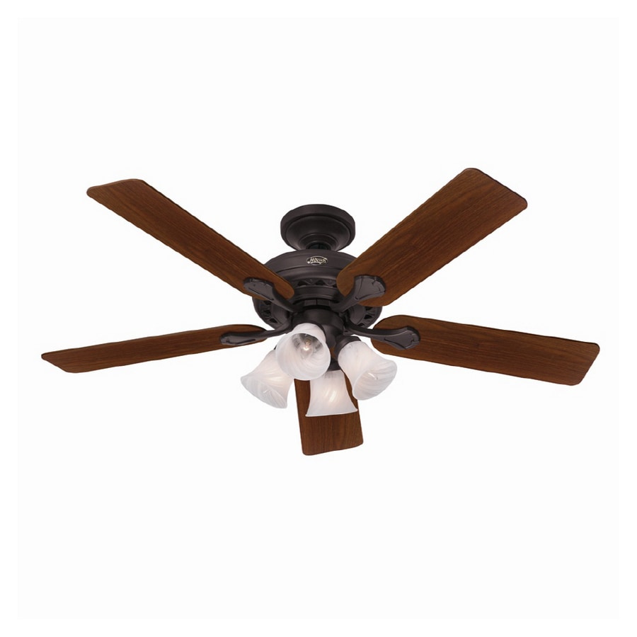 Hunter 52-in Ceiling Fan with Light Kit (5-Blade) at Lowes.com