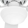 Hunter Low Profile III Plus 52-in White Indoor Flush Mount Ceiling Fan ...