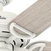 Hunter Viola LED 52-in Satin White LED Indoor Ceiling Fan with Light ...