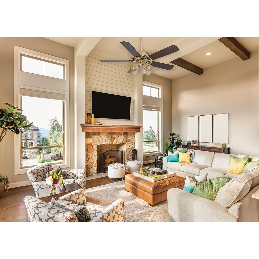 Casablanca Panama Gallery 54-in Ceiling Fan with Light Kit and Wall ...