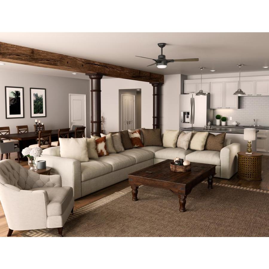 Hunter Signal 54-in Noble Bronze LED Indoor Smart Ceiling Fan with ...