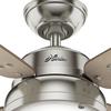 Hunter Wingate 52-in Brushed Nickel LED Indoor Ceiling Fan with Light ...