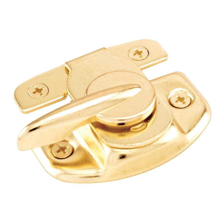 Prime-Line 1.75-in Brass Brass-Plated Steel Sliding Window Latch in the ...