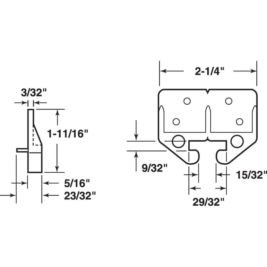 Prime-Line Wood Track Drawer Guide Kit in the Drawer Hardware ...