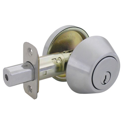 Gatehouse Stainless Steel Single-Cylinder Deadbolt in the Deadbolts ...