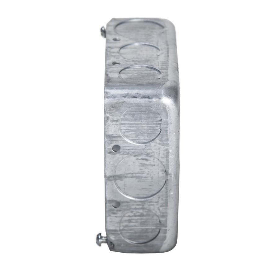 RACO 2-Gang Gray Metal New Work/Old Work Standard Square Ceiling/Wall ...
